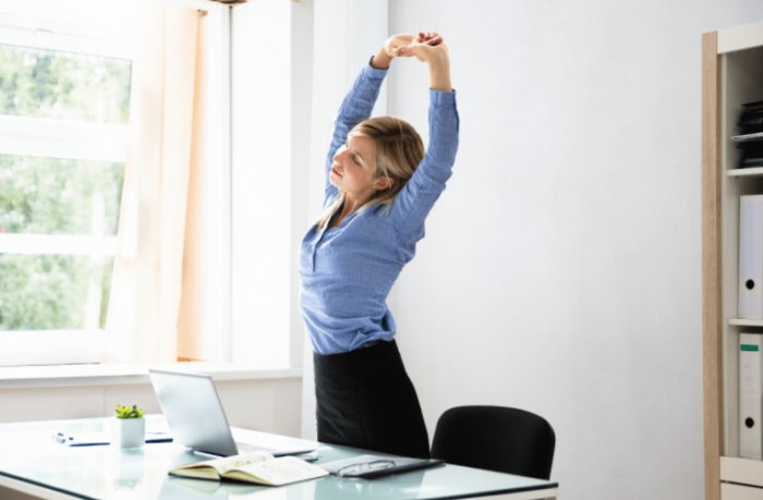 Easy stretches you can do from your desk at home